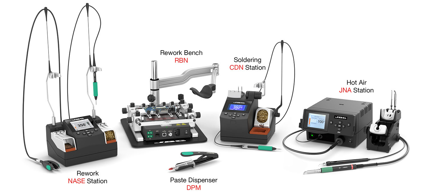 JBC Soldering Stations, Irons and Rework equipment for electronics